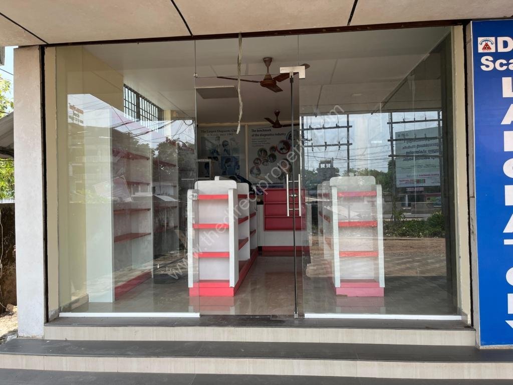 Commercial storefront in Vandanam, Alleppey